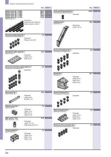 Bridge edge beam formwork T - Doka