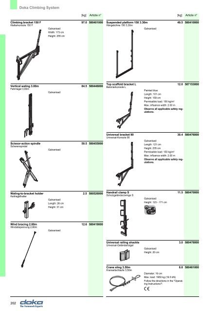 Doka Climbing System