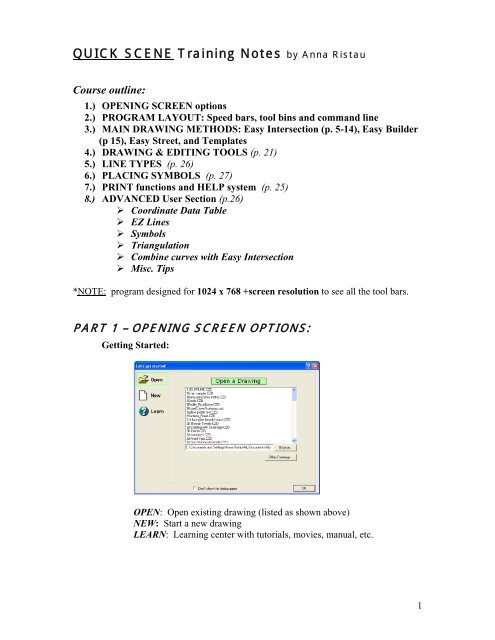 QUICK SCENE training: - CAD Zone Training Home