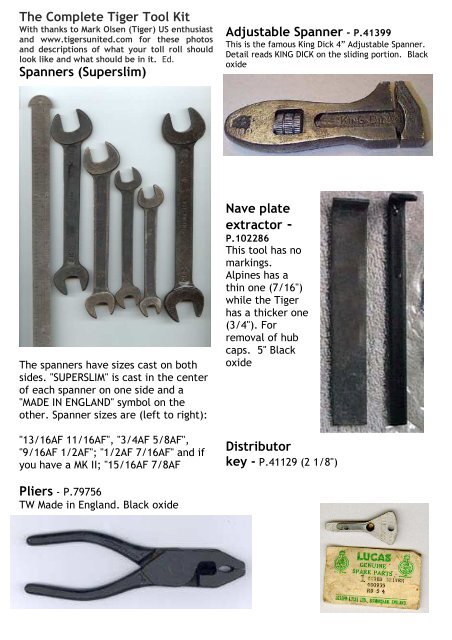 The Complete Tiger Tool Kit1