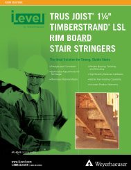 TimberStrand LSL Rim Board Stair Stringer ... - Weyerhaeuser