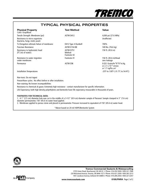 TYPICAL PHYSICAL PROPERTI