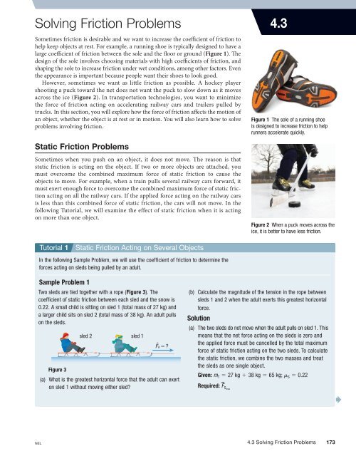 Solving Friction Problems 4.3 - Lakehead Public Schools