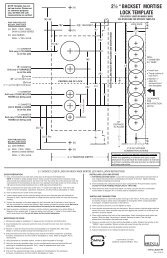 Manufacturer's Template for YALE Symphony Mortise Lock