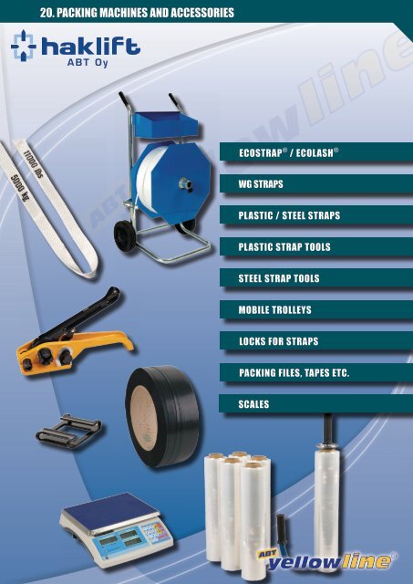 20. PACKING MACHINES AND ACCESSORIES