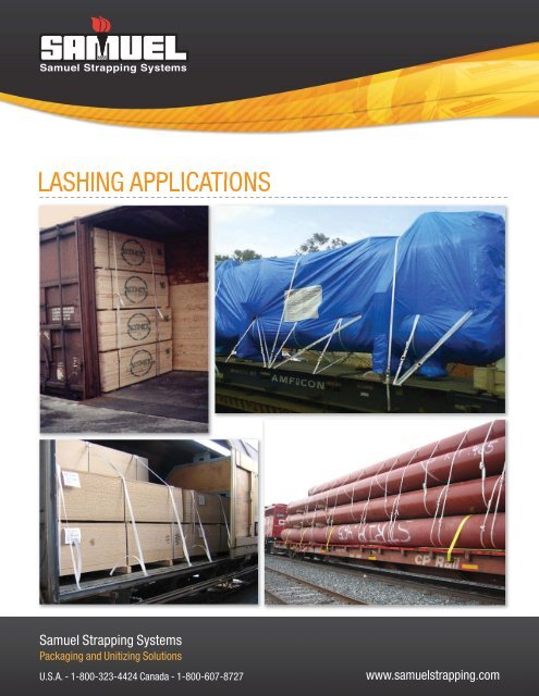 Lashing Applications - AG40 / AG50 - Samuel Strapping Systems