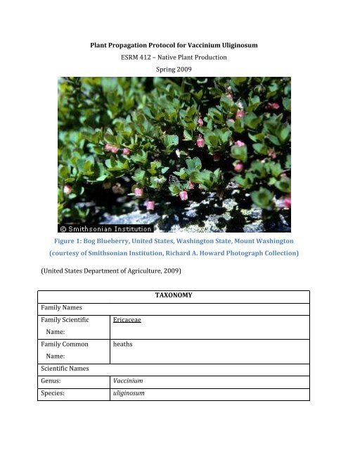 Draft Plant Propagation Protocol