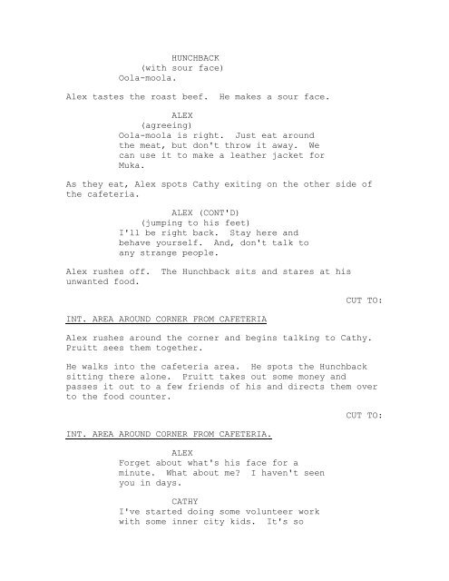 HUNCHBACK (with sour face