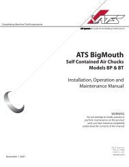 All Air CHuck Parts List - ATS Systems