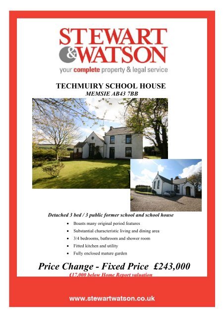 techmuiry school house memsie ab43 7bb - Stewart and Watson