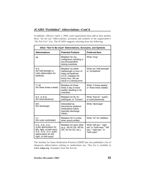 JCAHO