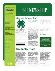 SECRETARY’S WORKSHEET FOR 4-H CLUB MEETINGS