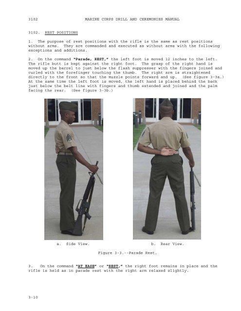 3102 MARINE CORPS DRILL A