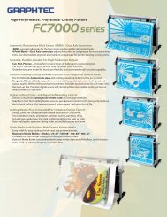FC5100 CUTTING PRO USER MANUAL - Graphtec America