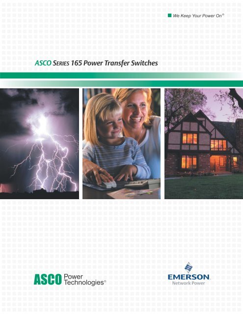 ASCO SERIES 165 Power Transfer Switches - Emerson Network ...