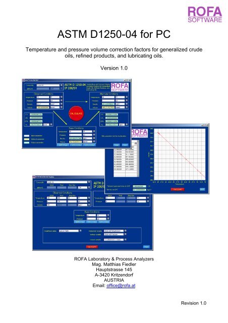 ASTM D1250-04 for PC