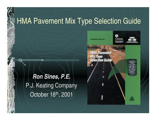 HMA Pavement Mix Type Selection Guide - Sines - Superpave