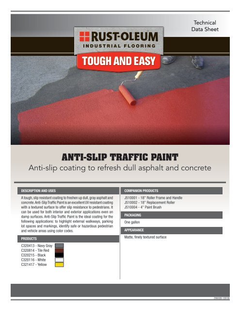 ANTI-SLIP TRAFFIC PAINT - Rust-Oleum Industrial Flooring
