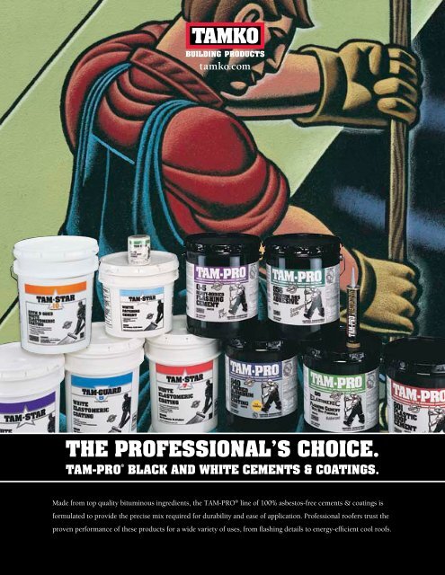 TAM-PRO Cements & Coatings Brochure - Tamko