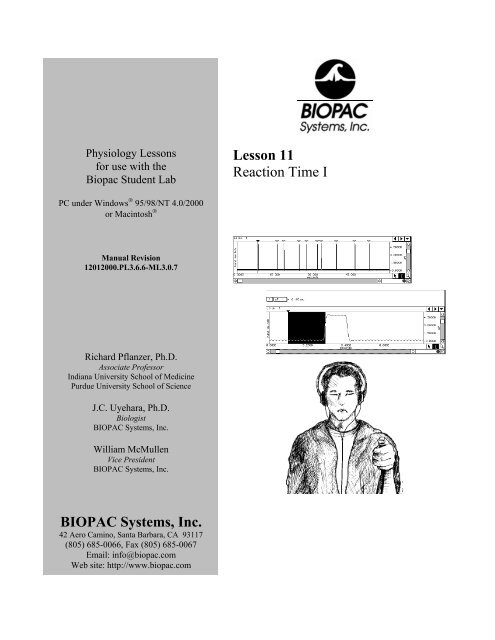 Lesson 11 Reaction Time I BIOPAC Systems, Inc.
