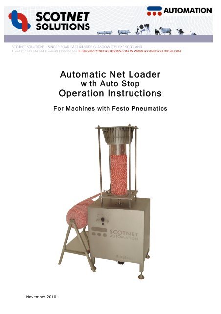 Automatic Net Loader Operation Instructions - Scobies Direct