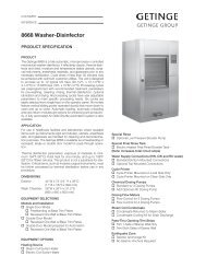 9027 CART & UTENSIL WASHER/DISINFECTOR - Getinge