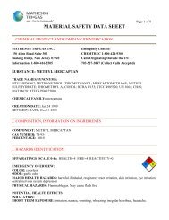 MATERIAL SAFETY DATA SHEET