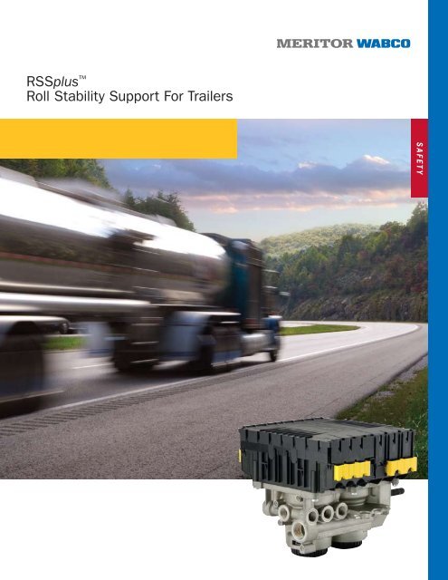 RSSplus™ Roll Stability Support For Trailers - Meritor WABCO