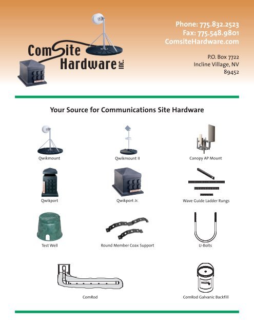 download catalog - Comsite Hardware
