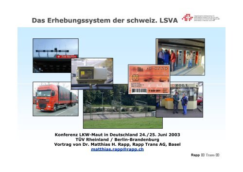 Das Erhebungssystem der schweiz. LSVA - Rapp AG