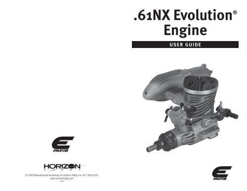 Evolution .61NX Manual - Evolution Engines