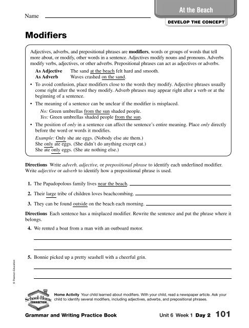 Grammar And Writing Practice Book Grade 5