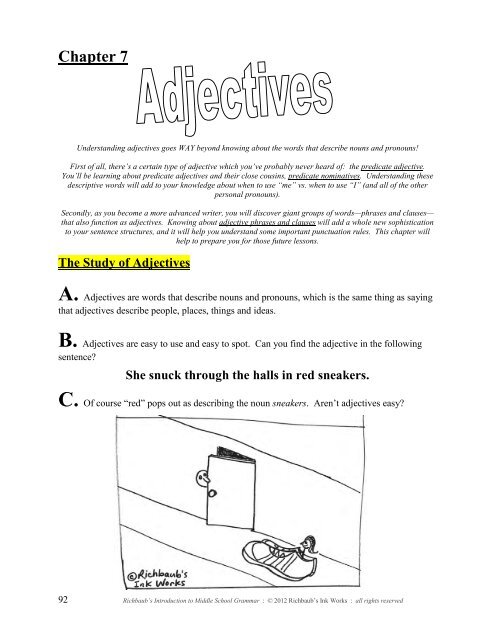 Chapter 7 - Richbaub's Middle School Grammar