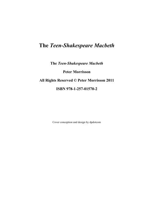 The Teen-Shakespeare Macbeth - Collins Education