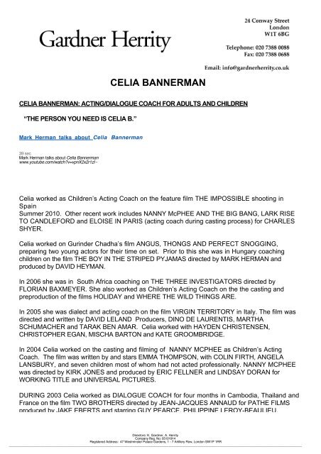 Kate Groombridge Actor