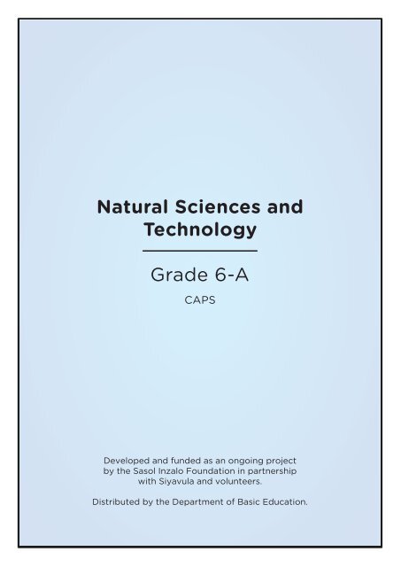 Natural Sciences and Technology Grade 6-A - Thunderbolt Kids