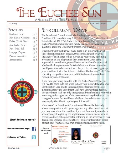 The Euchee Sun - Euchee (Yuchi) Tribe of Indians