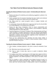 AYSO Sample Advanced Referee Exam