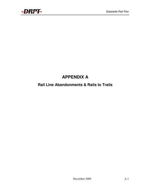 Appendix A - Virginia Department of Rail and Public Transportation ...
