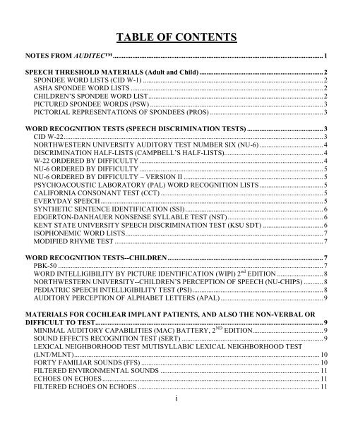 Catalog Pdf Auditec Inc 