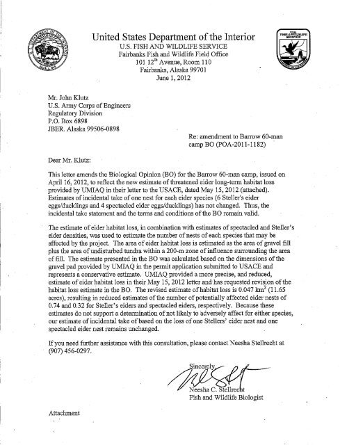 Barrow 60-man Camp 2012 Revision - USFWS Alaska Region - U.S.