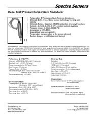 1000 series transducer - Spectre Sensors