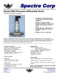 1000 series transducer - Spectre Sensors