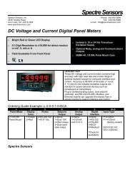 1000 series transducer - Spectre Sensors