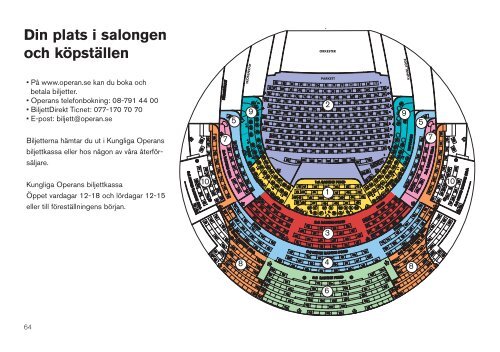 Din plats i salongen och köpställen - Kungliga Operan