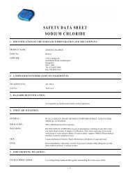 Sodium Chloride for Injection MSDS - Mountainside Medical ...