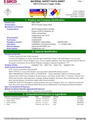 SIFCO Process Dichromate Seal MATERIAL SAFETY DATA SHEET ...