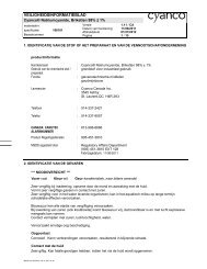 Cyanco® Sodium cyanide solution, 24 or less - EN MSDS