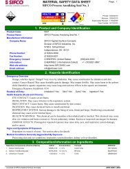 SIFCO Process Dichromate Seal MATERIAL SAFETY DATA SHEET ...