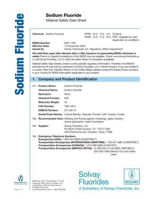 Sodium Fluoride Formula